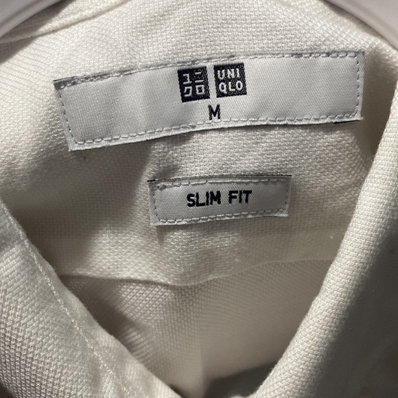 Uniqlo | Shirts | Uniqlo White Ironless Dress Shirt Slim Fit | Poshmark